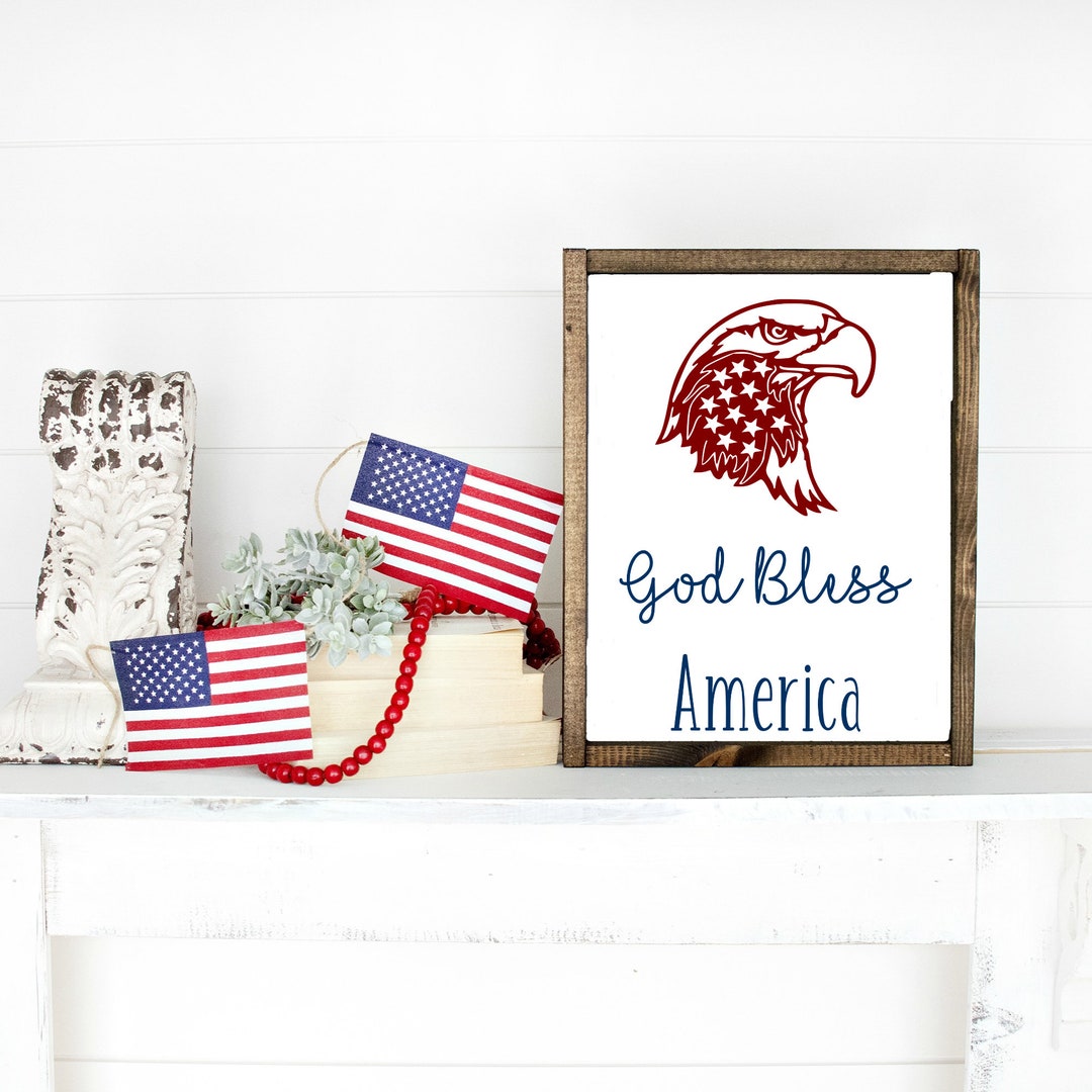 Patriotic Wood Sign, 4th of July Decor, Independence Day Wooden Sign - Etsy