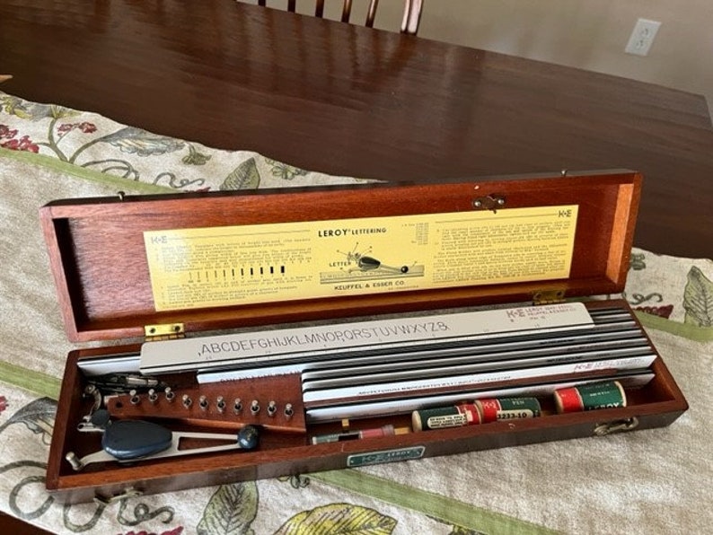 Keuffel & Esser LEROY Lettering Kit - Etsy