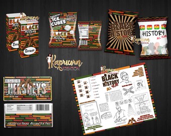 Black History Chip Bag Black History Month Black Culture | Etsy