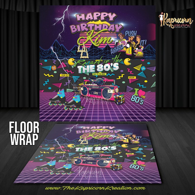 90s Floor Wrap Decal Custom Floor Decal Floor Wrap Sticker - Etsy