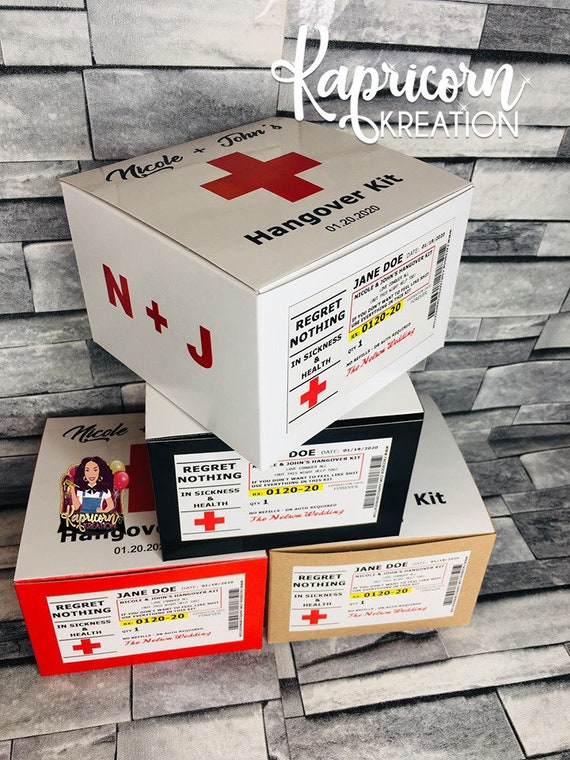 Hangover Kit Bachelorette Party Favors Recovery Kit | Etsy