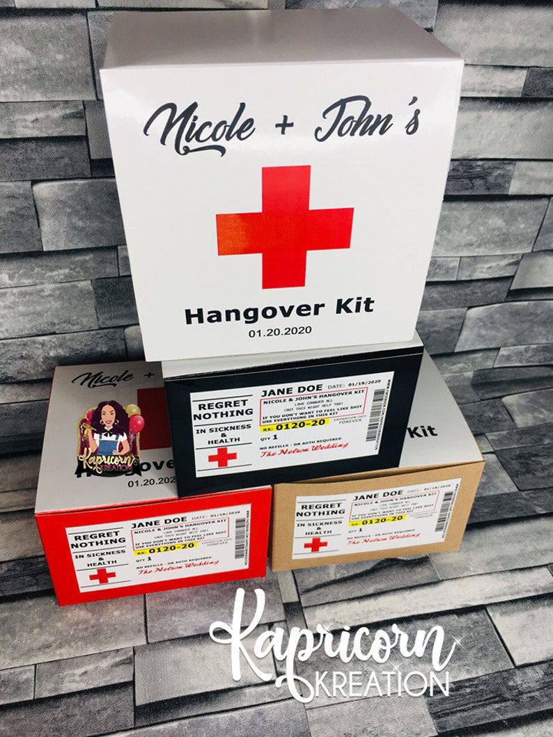 Hangover Kit Bachelorette Party Favors Recovery Kit | Etsy
