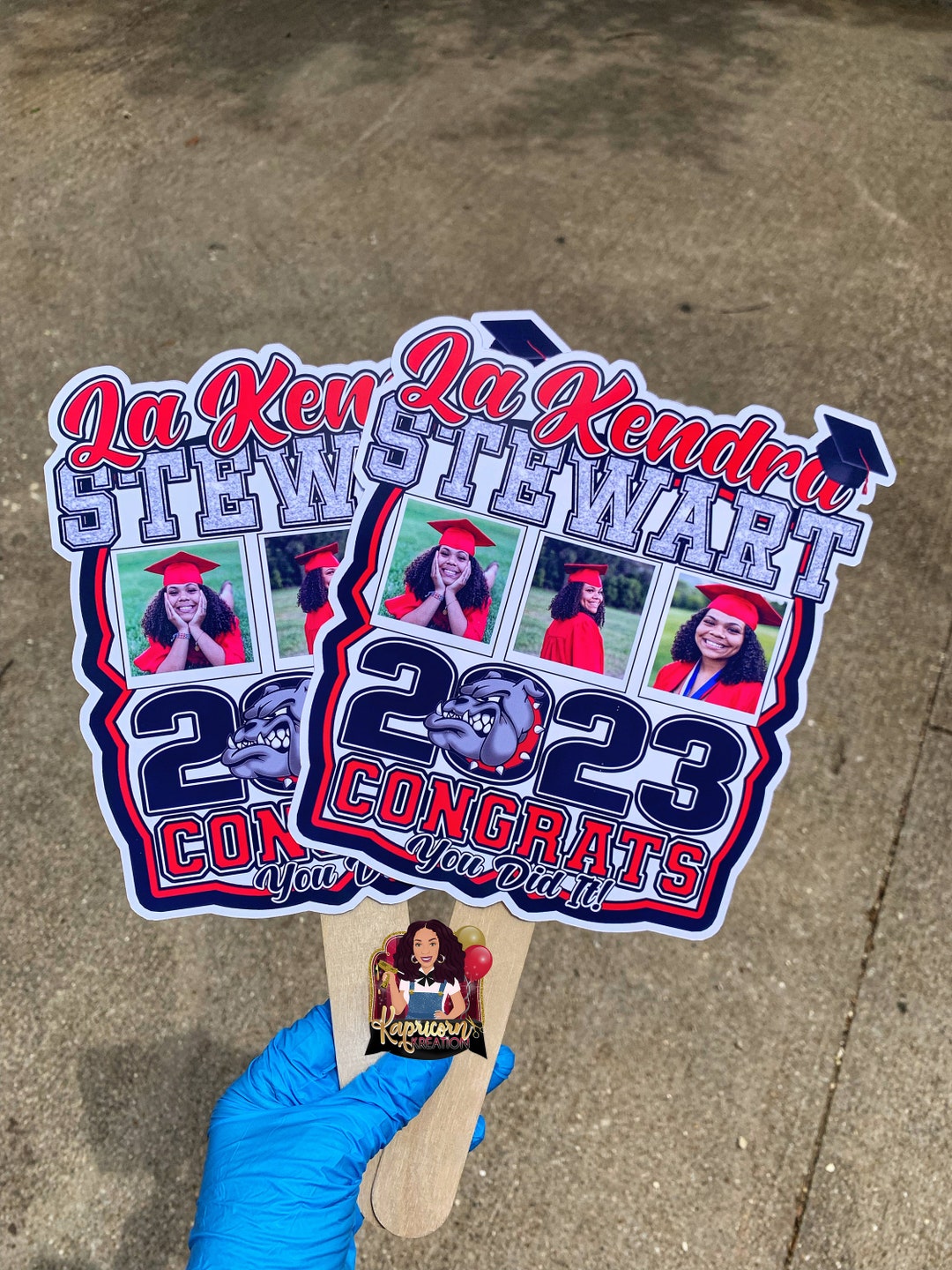 Custom Graduation Fans Hand Fan Graduation Party Favors Custom Hand ...