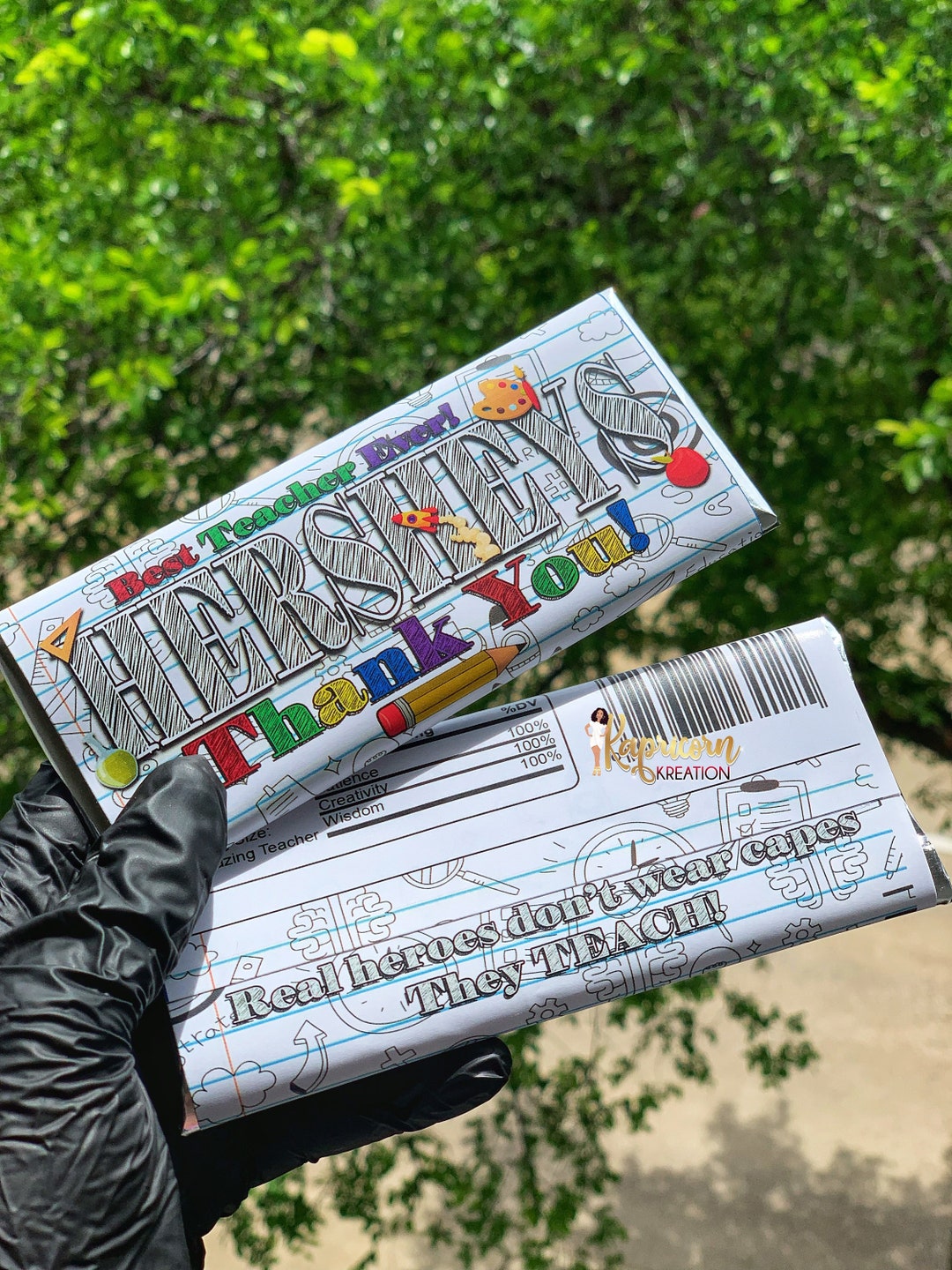 Teacher Appreciation Week Candy Teacher Hershey Bar - Etsy