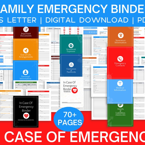 In Case of Death Printables - Etsy