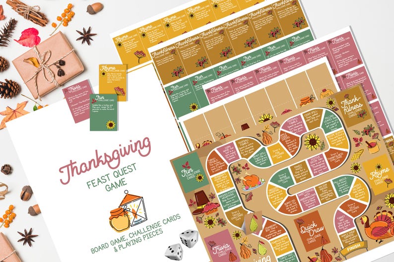 Printable Thanksgiving Game, Family Thanksgiving Game, Classroom ...