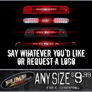 Custom 3rd Brake Light Overlay for ANY Honda Vehicle! - Free Shipping ...