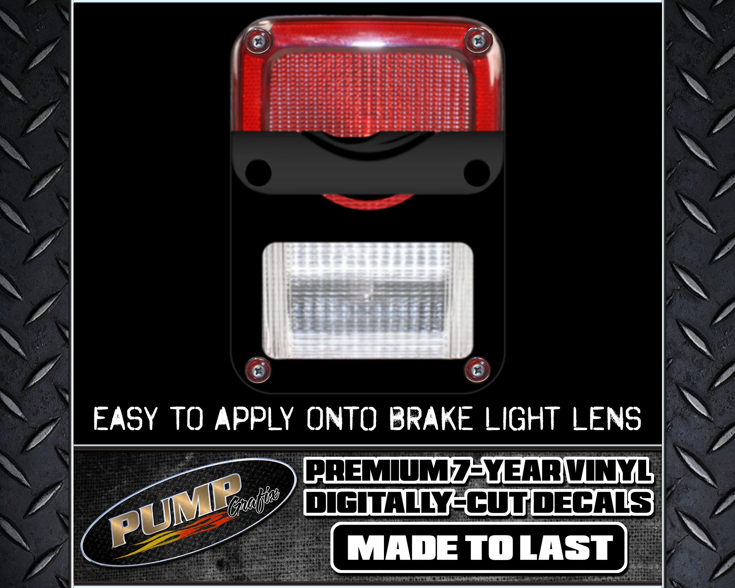 2-pc Brake Light Overlay Set Cut to Fit All Jeep Wrangler JK - Etsy