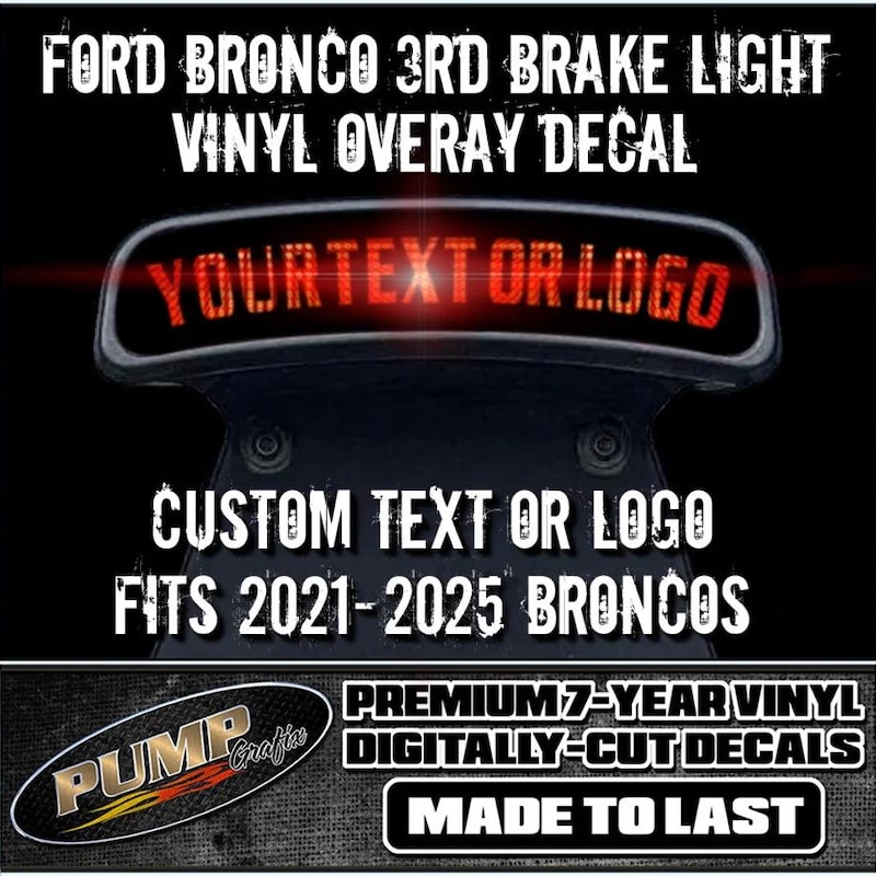 Bronco Brake Light Covers - Etsy