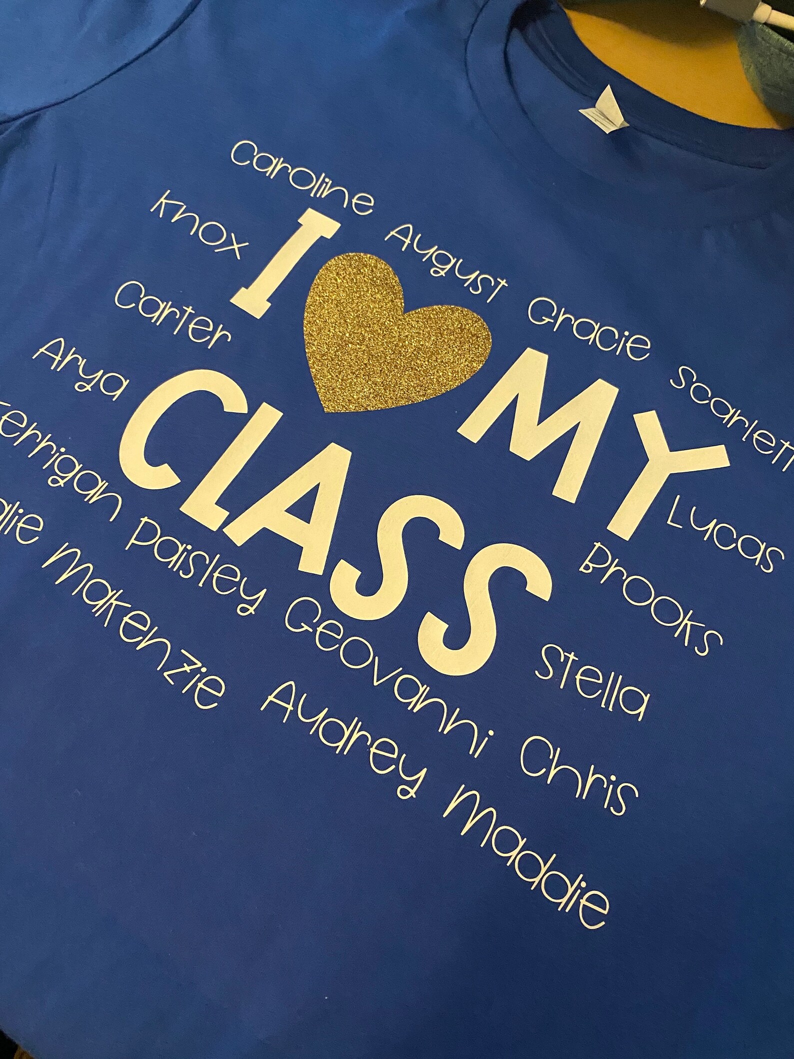 I Love My Class- Teacher Tee - Etsy