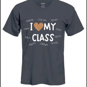 I Love My Class Teacher Tee - Etsy