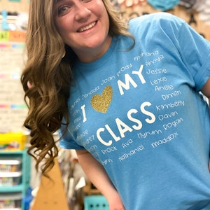 I Love My Class Teacher Tee - Etsy