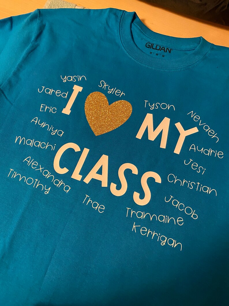 I Love My Class Teacher Tee - Etsy