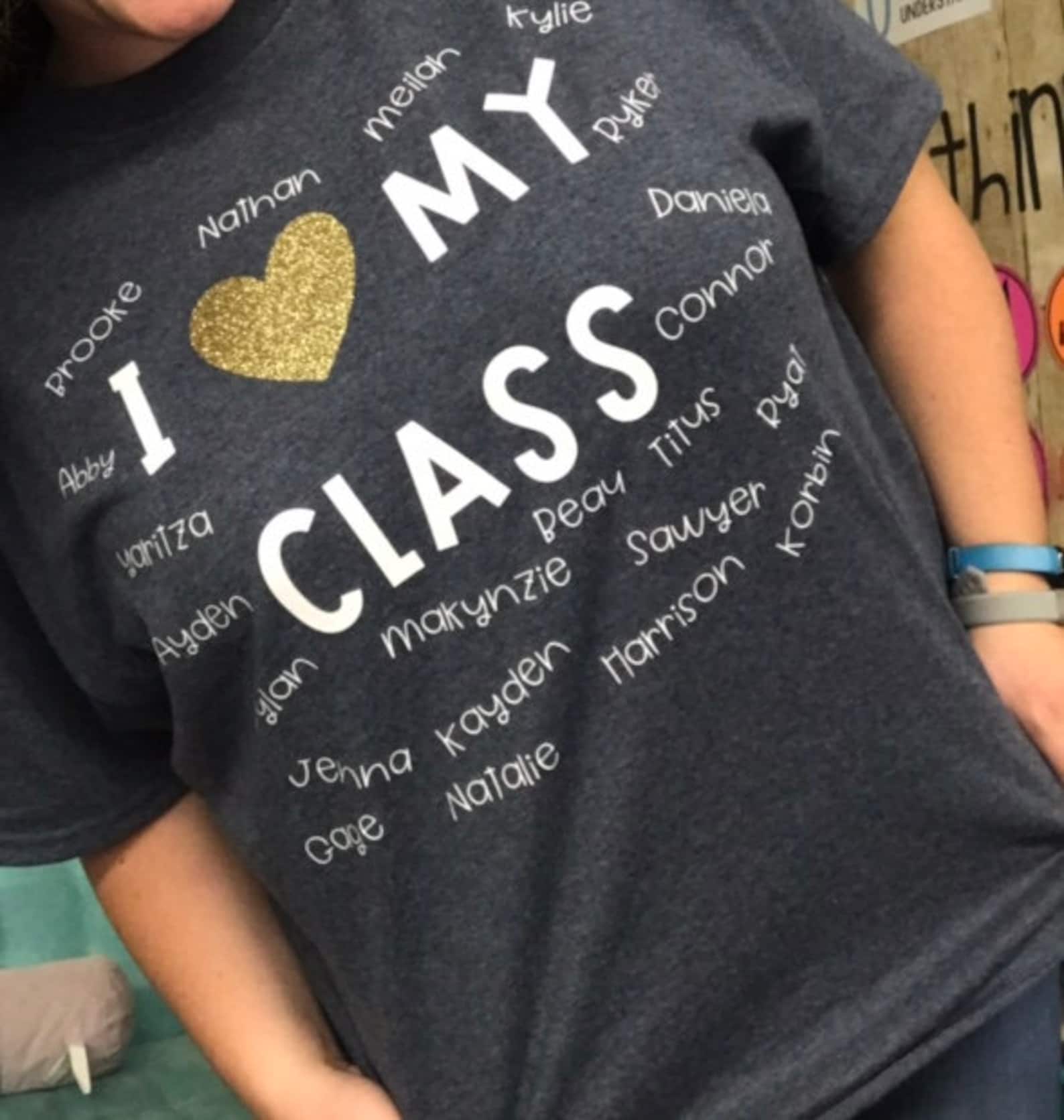 I Love My Class- Teacher Tee - Etsy