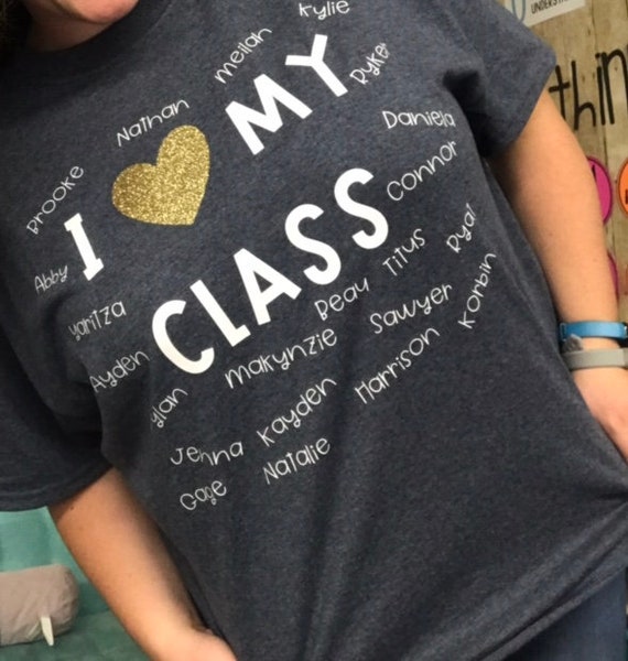 I Love My Class Teacher Tee | Etsy