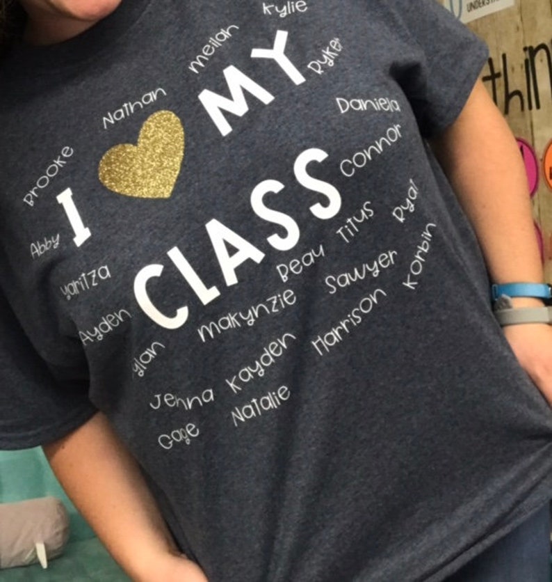 I Love My Class Teacher Tee - Etsy