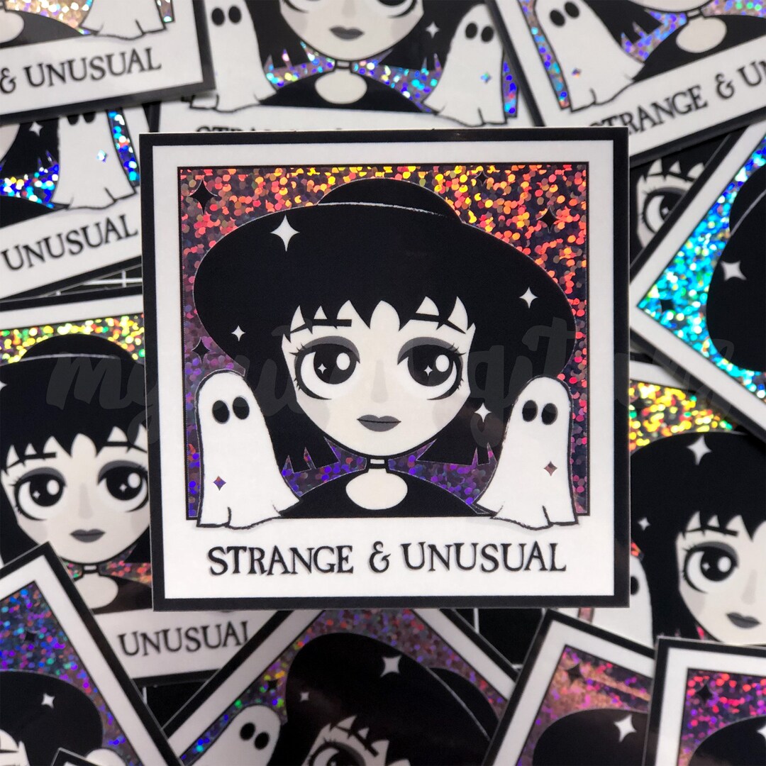 I 3 Lydia Glitter Holo Sticker, Spooky Polaroid Die Cut Sticker - Etsy