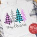 Plaid Christmas Trees Printable PNG Design - Etsy