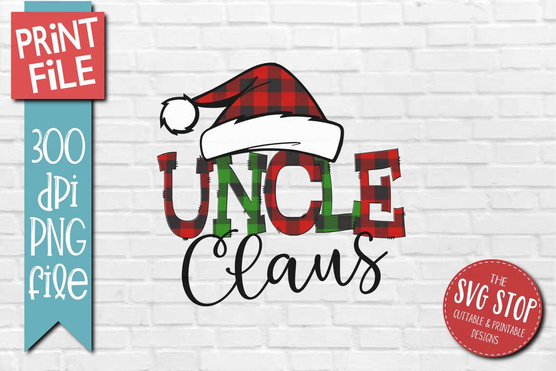 Uncle Claus PNG Christmas Sublimation Design - Etsy