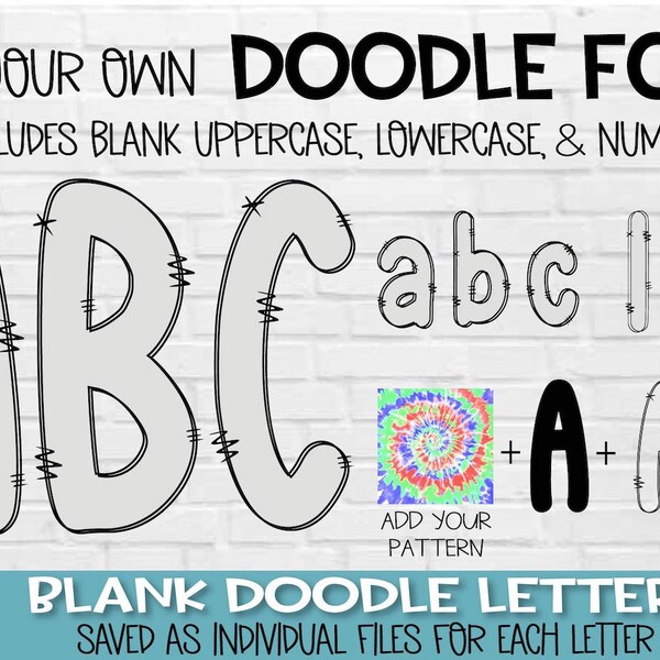 Doodle Letters - Etsy
