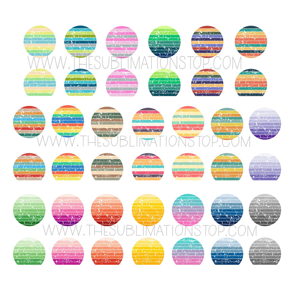 Circle Backsplash Bundle Sublimation Design Png | Etsy