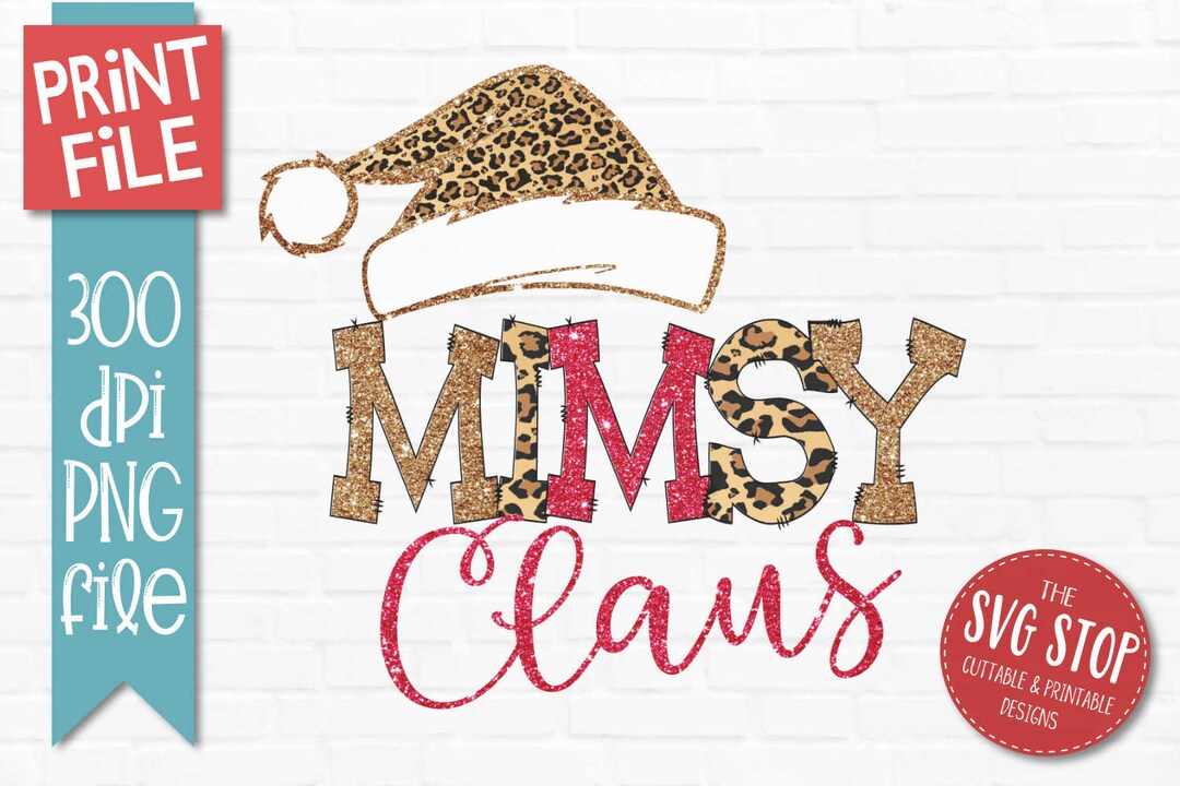 Mimsy Claus PNG Christmas Sublimation Design - Etsy