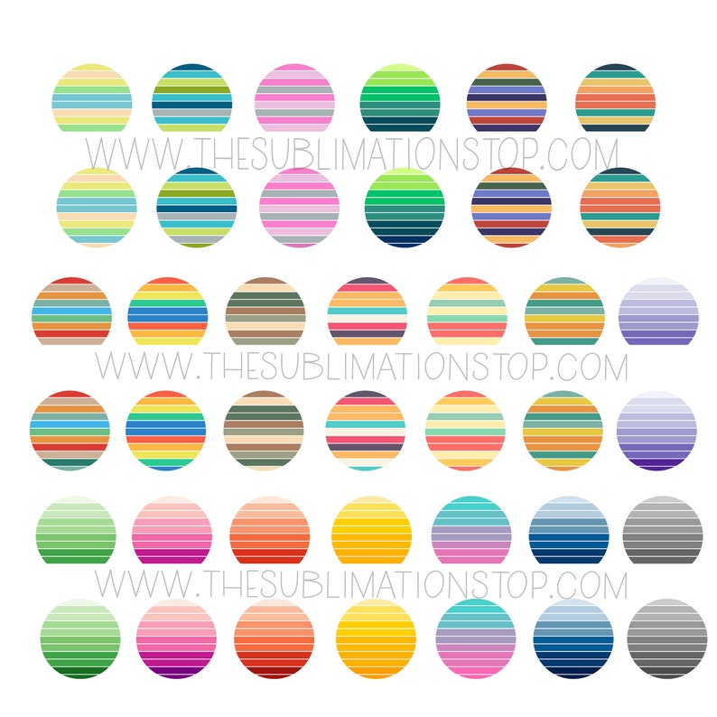 Circle Backsplash Bundle Sublimation Design Png - Etsy