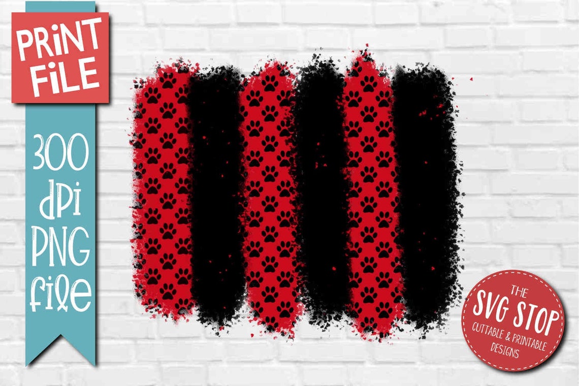 Red and Black Brush Stroke Background PNG Sublimation Design - Etsy
