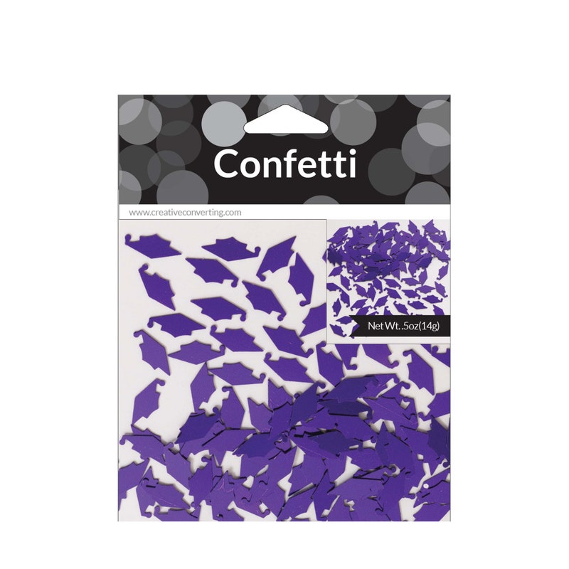 Purple Confetti - Etsy