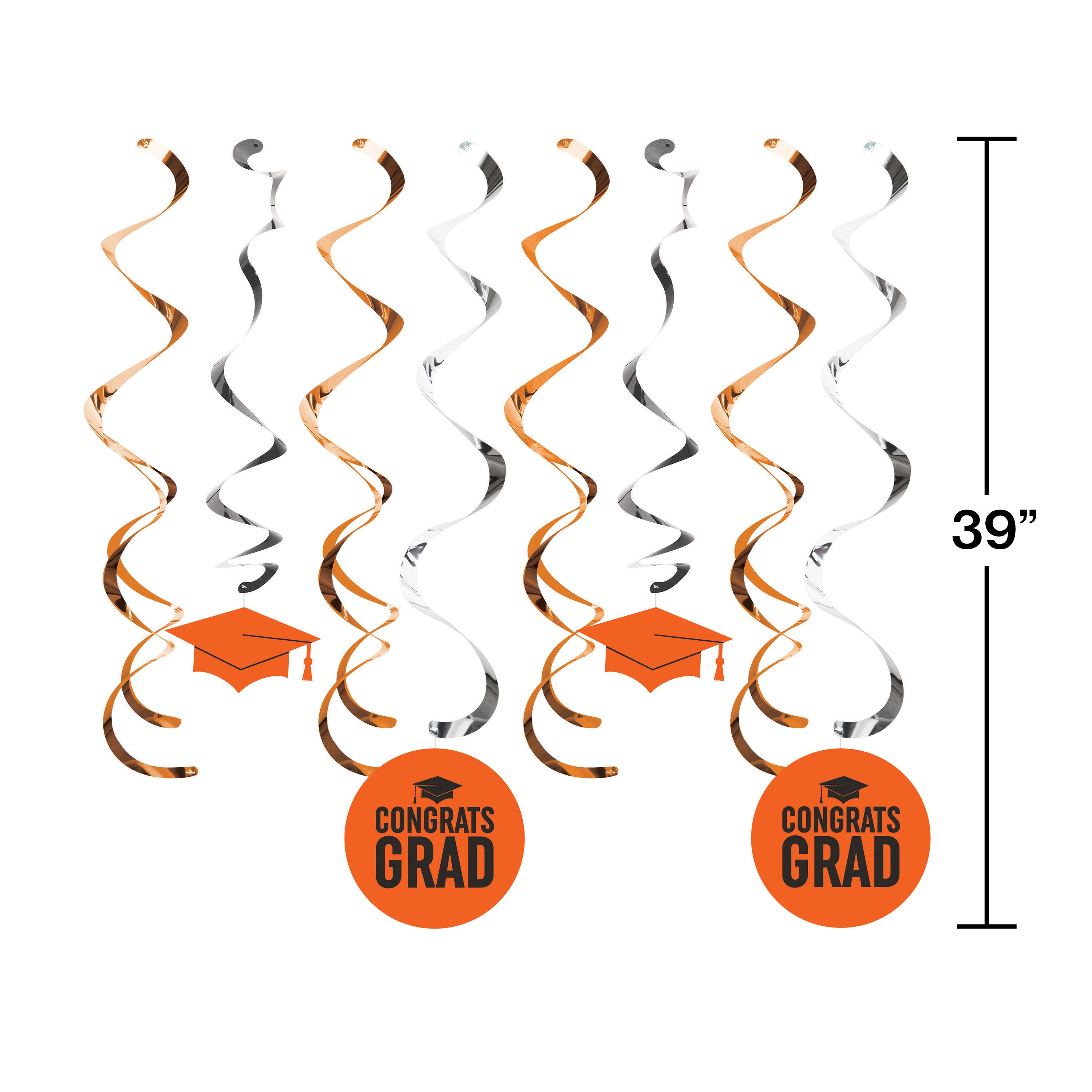 Orange Graduation Party Supplies Tableware Set Orange Grad Disposable ...