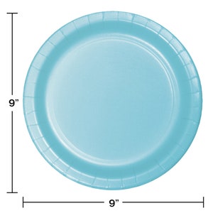 Pastel & Cobalt Blue Party Plates and Napkins Set - 72 Pieces - Etsy