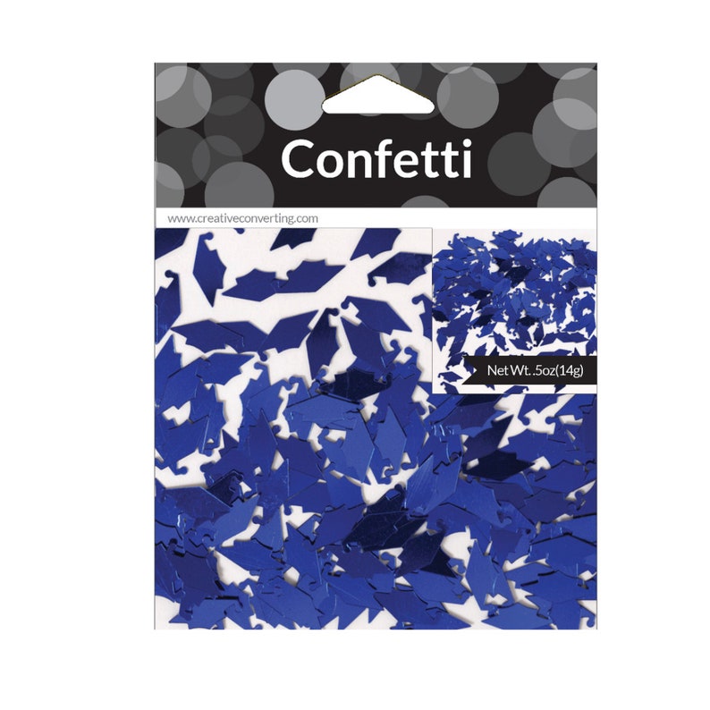 Blue Mortarboard Graduation Confetti, Graduation Party Decorations ...