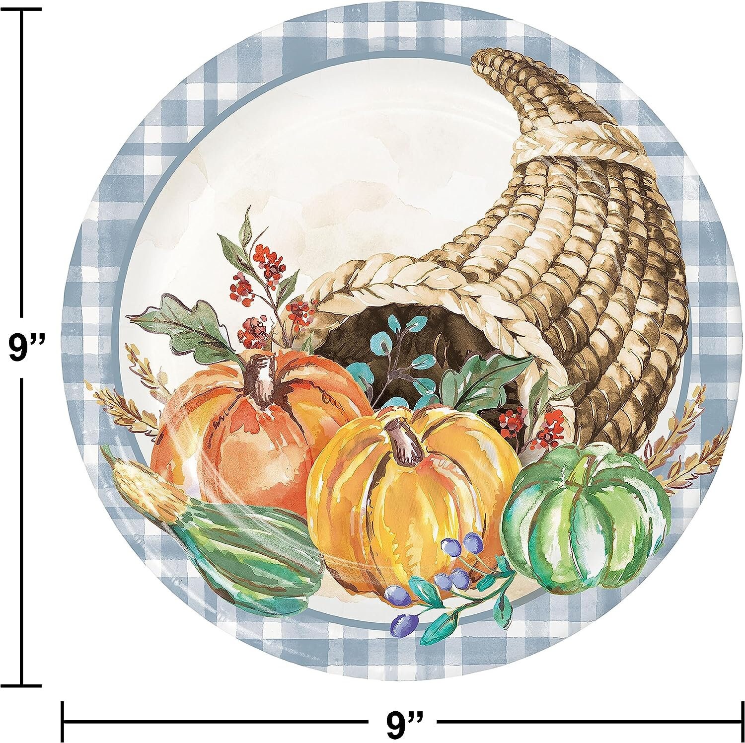 Thanksgiving Party Dinnerware Set, Decadent Cornucopia Tableware ...