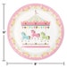 Pink Carousel 9-inch Dinner Plates, Horse Carousel Party Supplies Table ...