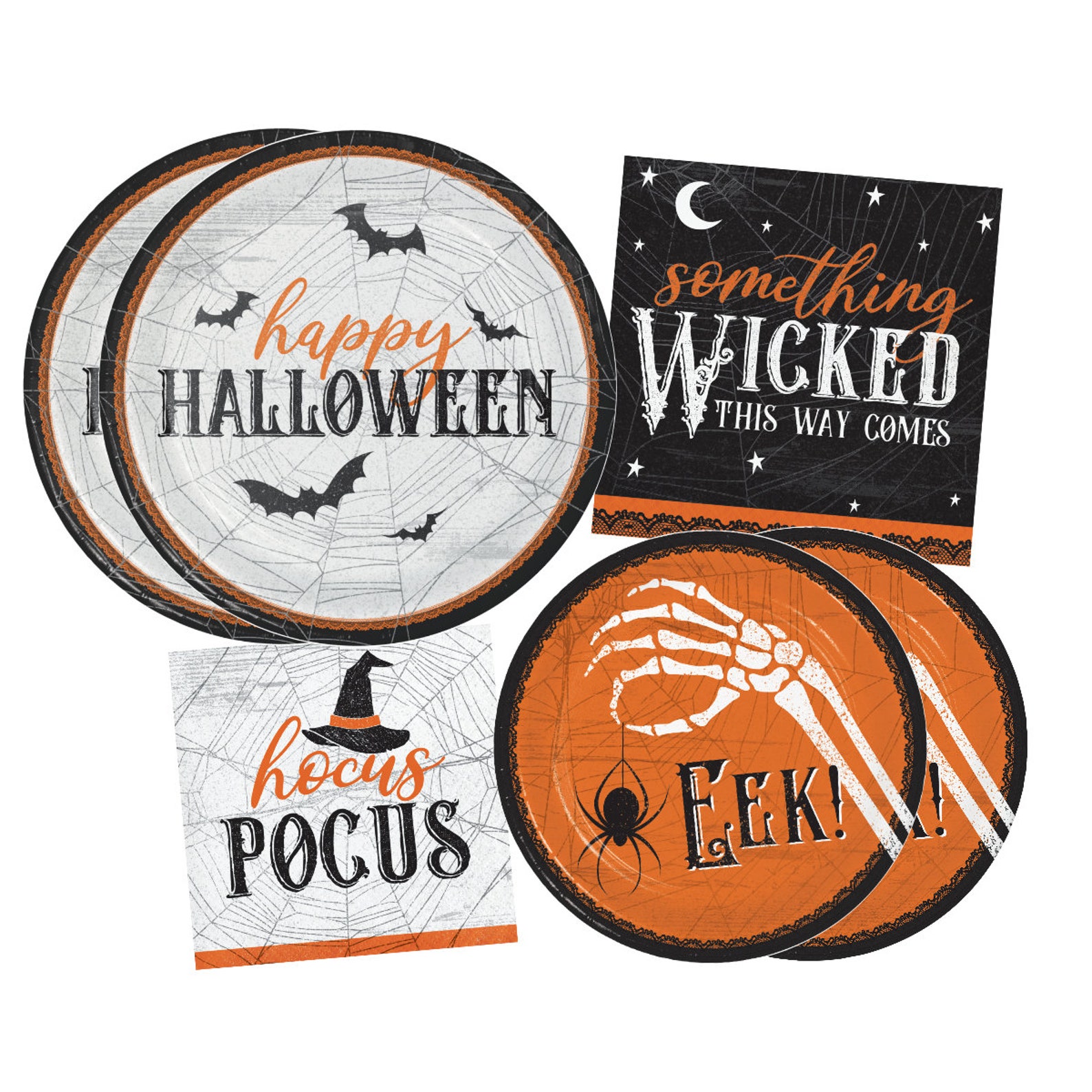 Hocus Pocus Halloween Tableware Set, Halloween Party Supplies ...