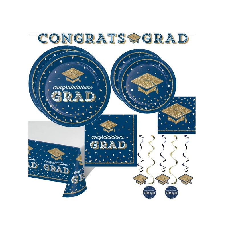 Blue Gold Graduation - Etsy