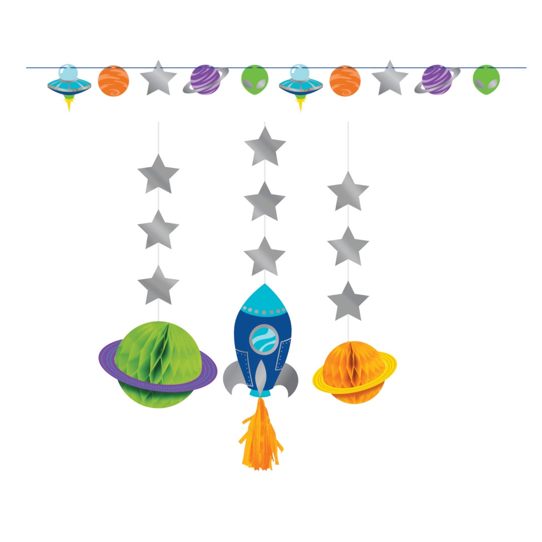 Space Party Decorations - Space Birthday Decorations, Planet ...