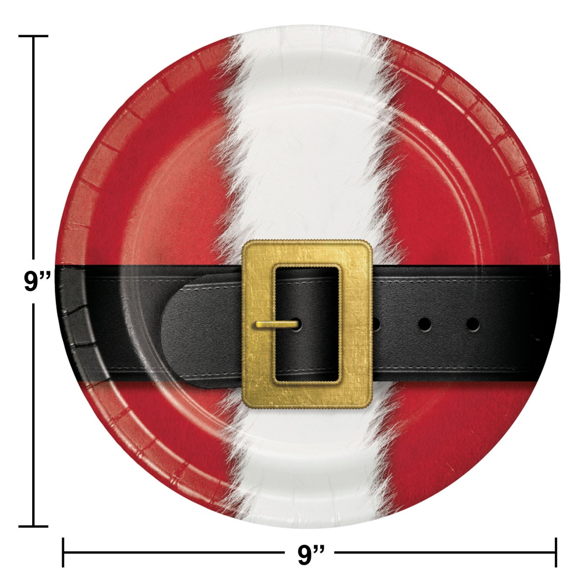 Santa & Elf Party Tableware: Disposable Paper Plates and Napkins ...