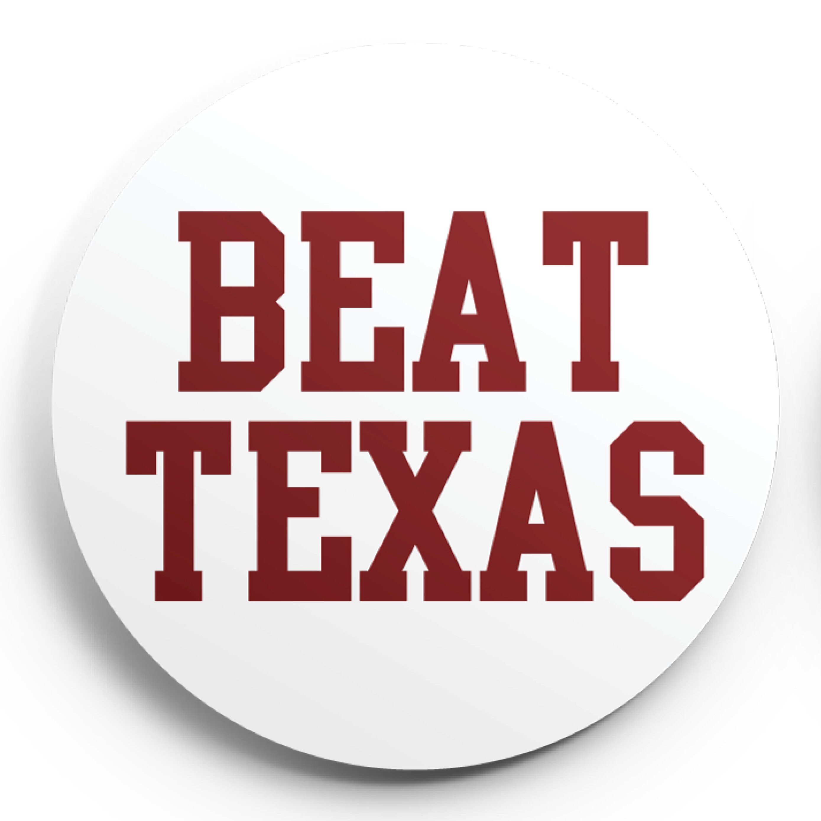 Beat Texas White Button - Etsy