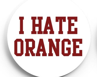 Orange Button - Etsy