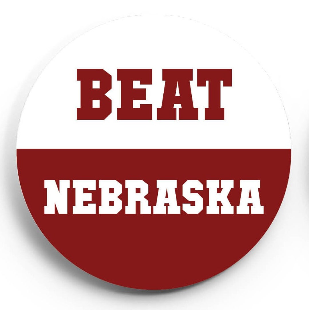 Beat Nebraska Button - Etsy