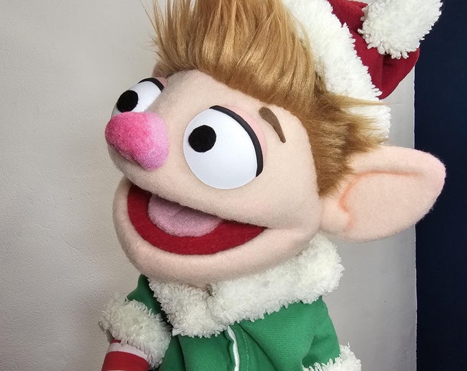 Christmas Elf Puppet Half-body Hand-rod Puppet - Etsy