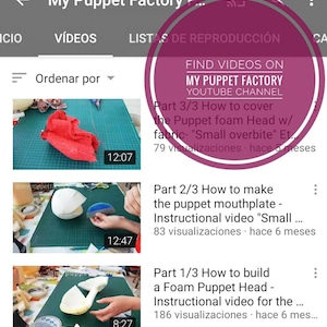 PDF Digital Download! Printable "small Overbite Oval Head Puppet Pattern/ Foam Pattern + Fleece ...