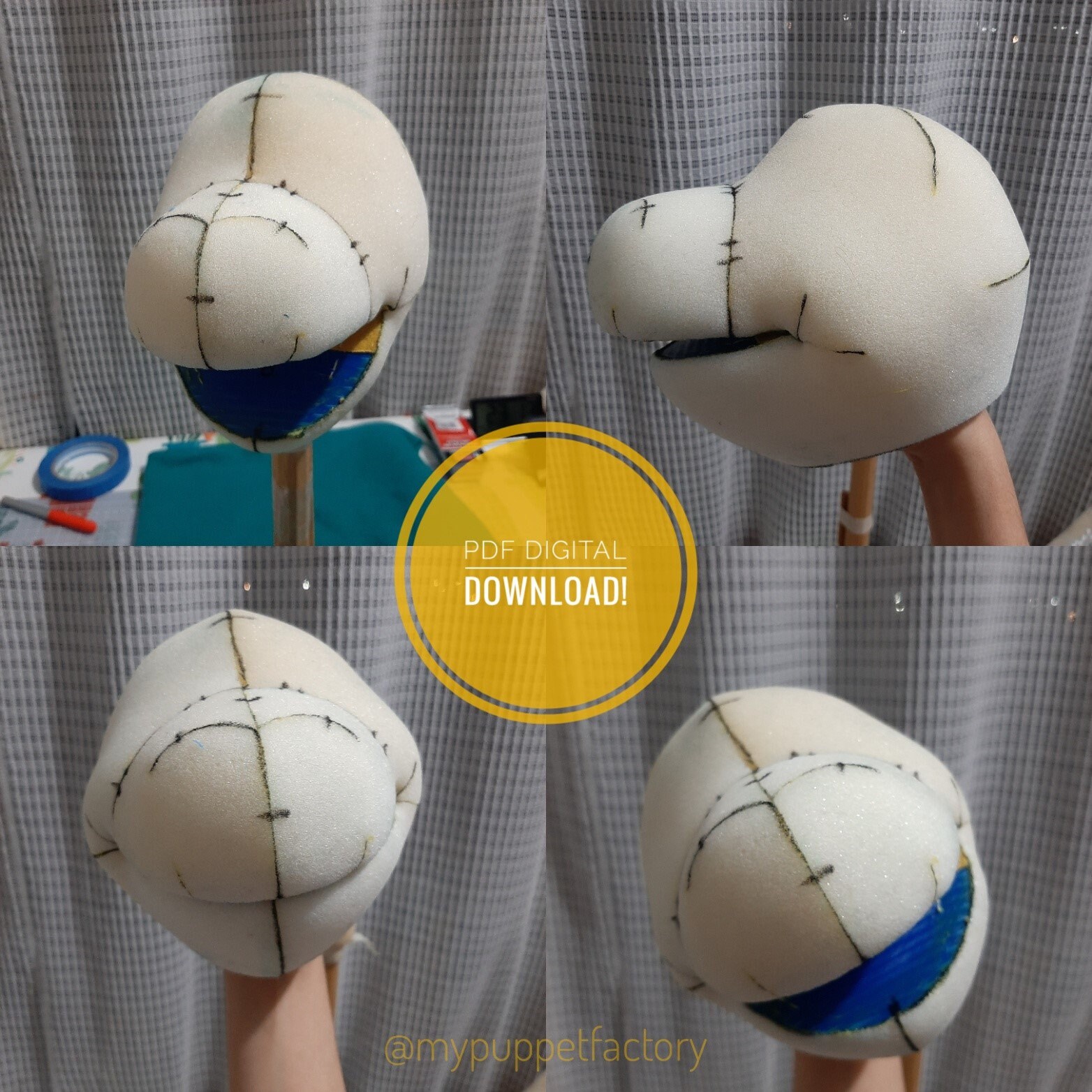 PDF Digital Download Printable head With Muzzle Pattern/ - Etsy