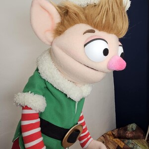 Christmas Elf Puppet Half-body Hand-rod Puppet - Etsy