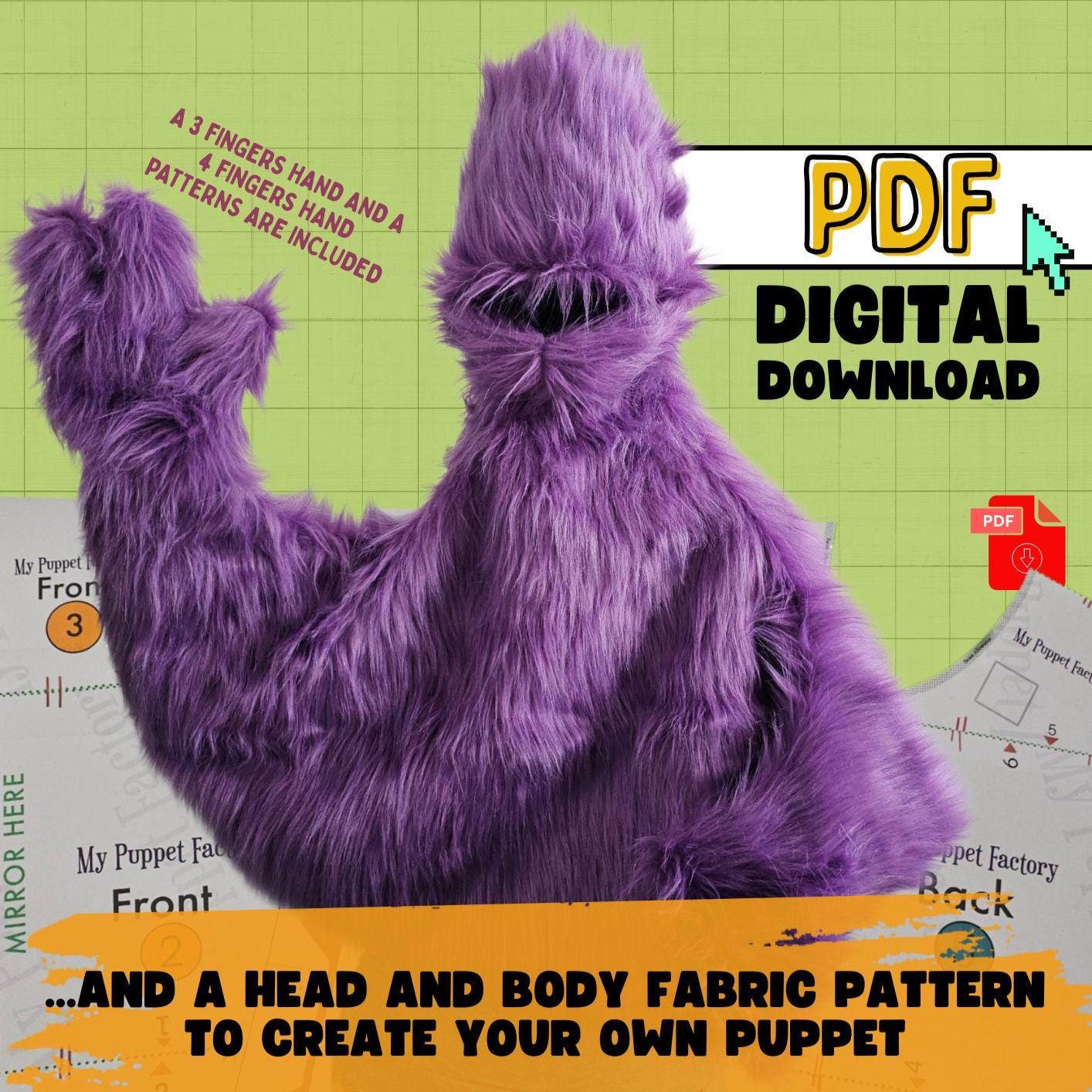 Pattern "big SACK Puppet" Pdf Printable File Digital Download - Etsy