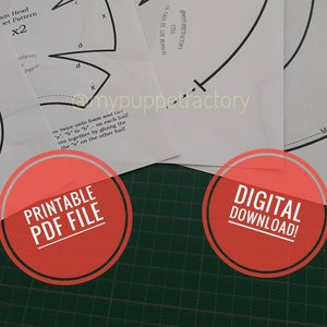 PDF Digital Download! Printable "small Overbite Oval Head Puppet ...
