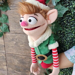 Christmas Elf Puppet Half-body Hand-rod Puppet - Etsy