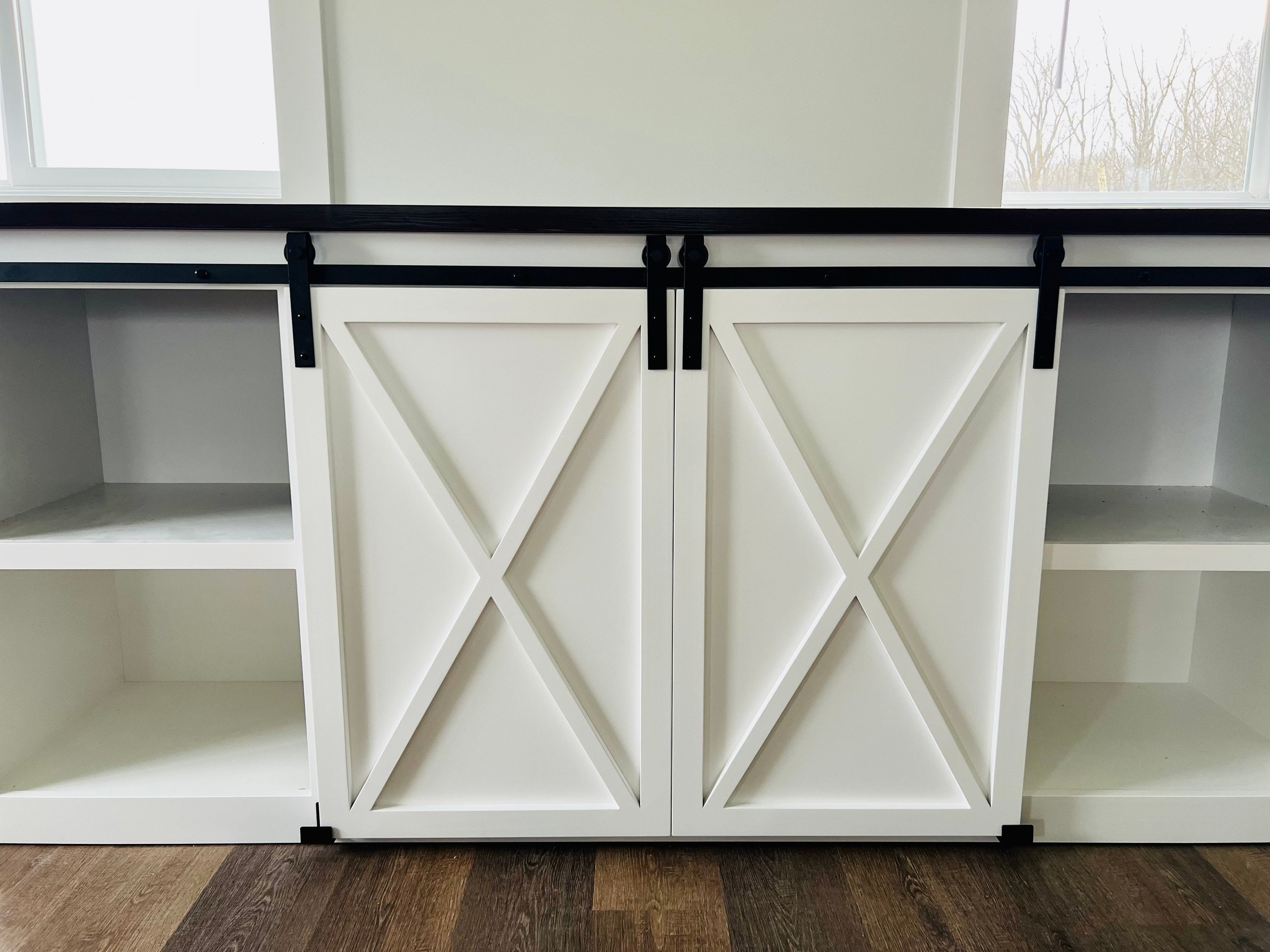 Barn Door Console - Etsy