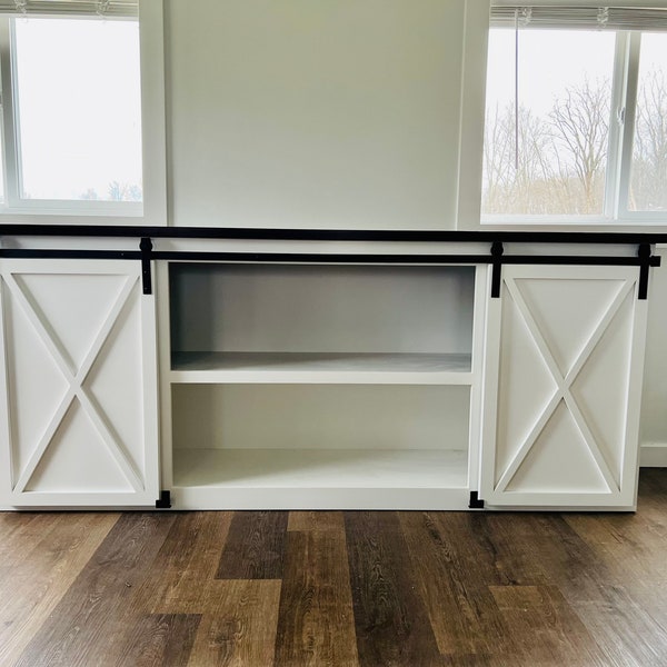 Barn Door Console - Etsy